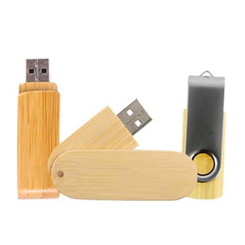 Clé USB publicitaire personnalisée en bois ou bambou | USB PUB